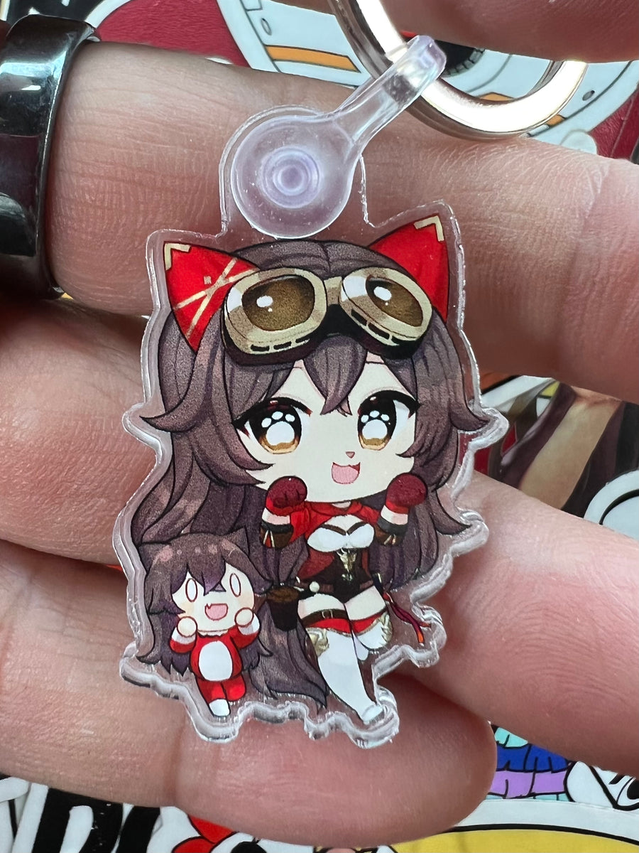 Genshin Neko Keychain – Buki Pins